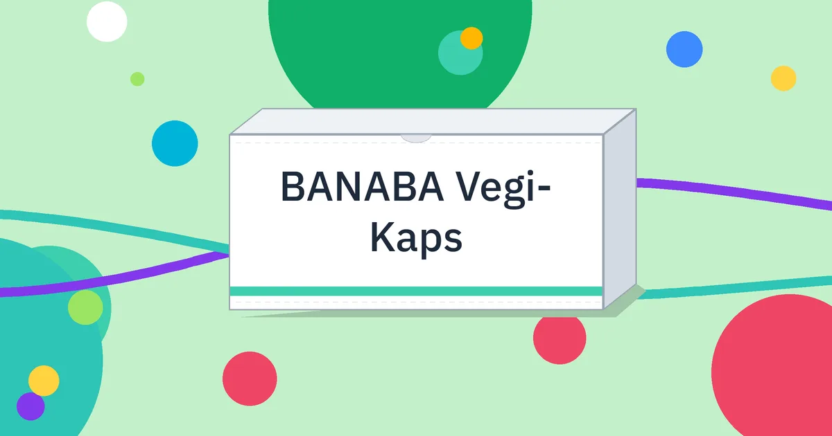 Symbolbild: Packung mit der Aufschrift BANABA Vegi-Kaps (PZN 06922479) – Verfügbarkeit und Bezug in Apotheken in Frankfurt am Main