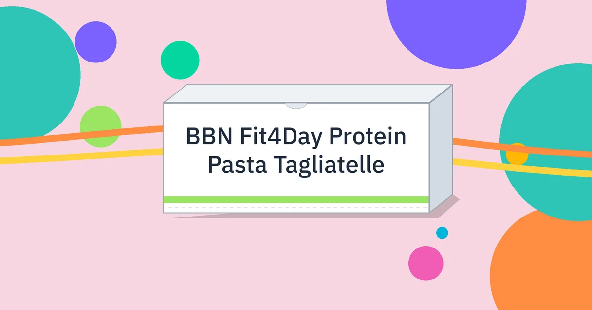 Symbolbild: Packung mit der Aufschrift BBN Fit4Day Protein Pasta Tagliatelle (PZN 16853986) – Verfügbarkeit und Bezug in Apotheken in Frankfurt am Main