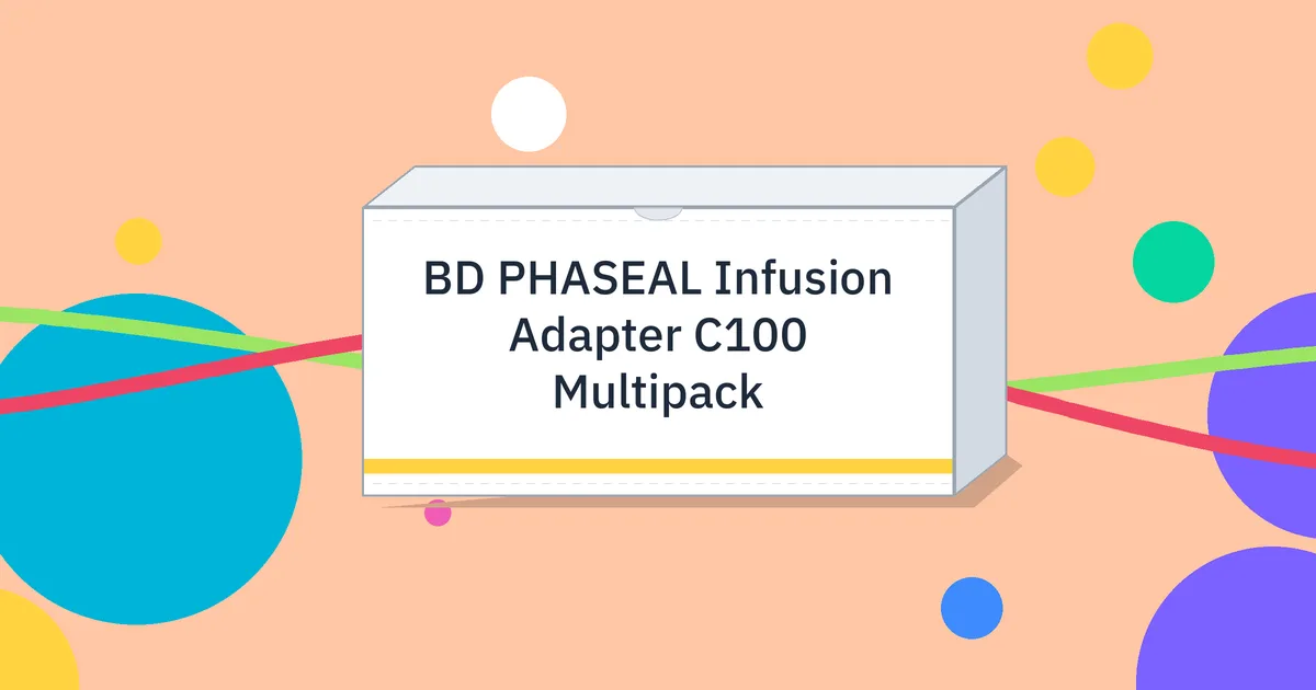 Symbolbild: Packung mit der Aufschrift BD PHASEAL Infusion Adapter C100 Multipack (PZN 07015453) – Verfügbarkeit und Bezug in Apotheken in Frankfurt am Main