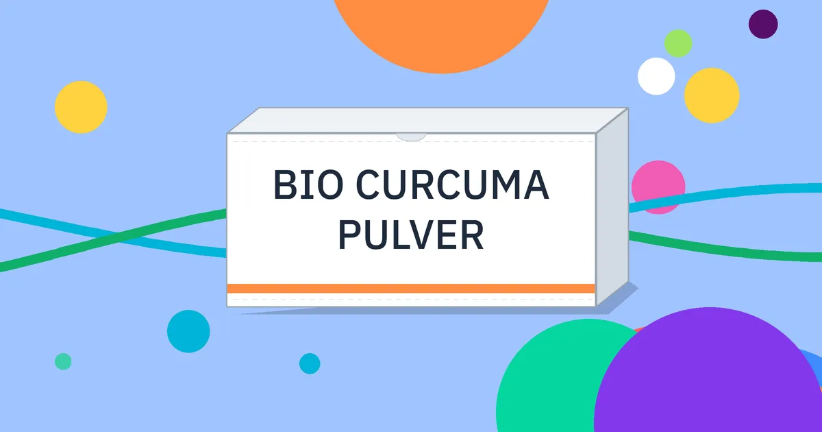 Symbolbild: Packung mit der Aufschrift BIO CURCUMA PULVER (PZN 12552621) – Verfügbarkeit und Bezug in Apotheken in Frankfurt am Main