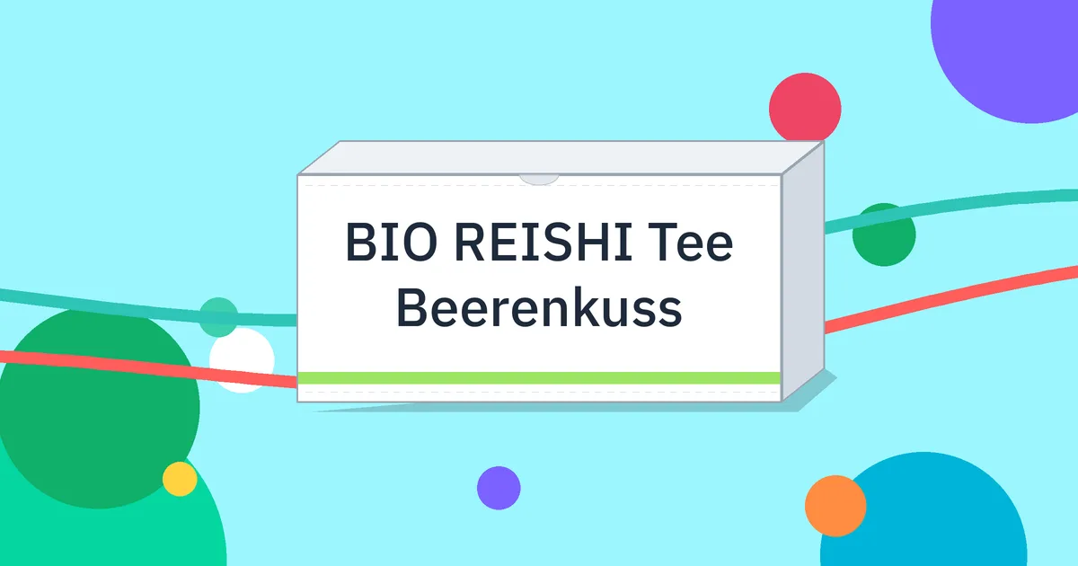 Symbolbild: Packung mit der Aufschrift BIO REISHI Tee Beerenkuss (PZN 16017066) – Verfügbarkeit und Bezug in Apotheken in Frankfurt am Main