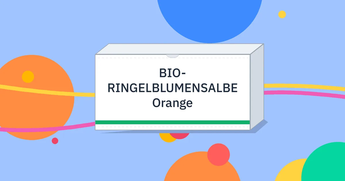 Symbolbild: Packung mit der Aufschrift BIO-RINGELBLUMENSALBE Orange (PZN 19769625) – Verfügbarkeit und Bezug in Apotheken in Frankfurt am Main