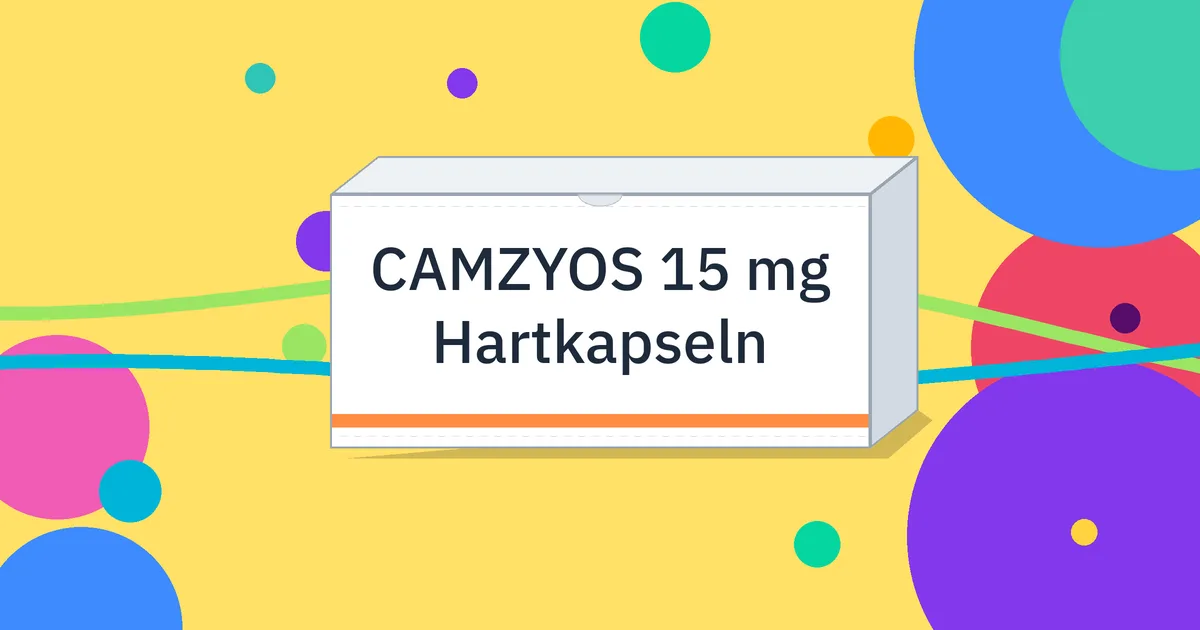 Symbolbild: Packung mit der Aufschrift CAMZYOS 15 mg Hartkapseln (PZN 18030415) – Verfügbarkeit und Bezug in Apotheken in Frankfurt am Main