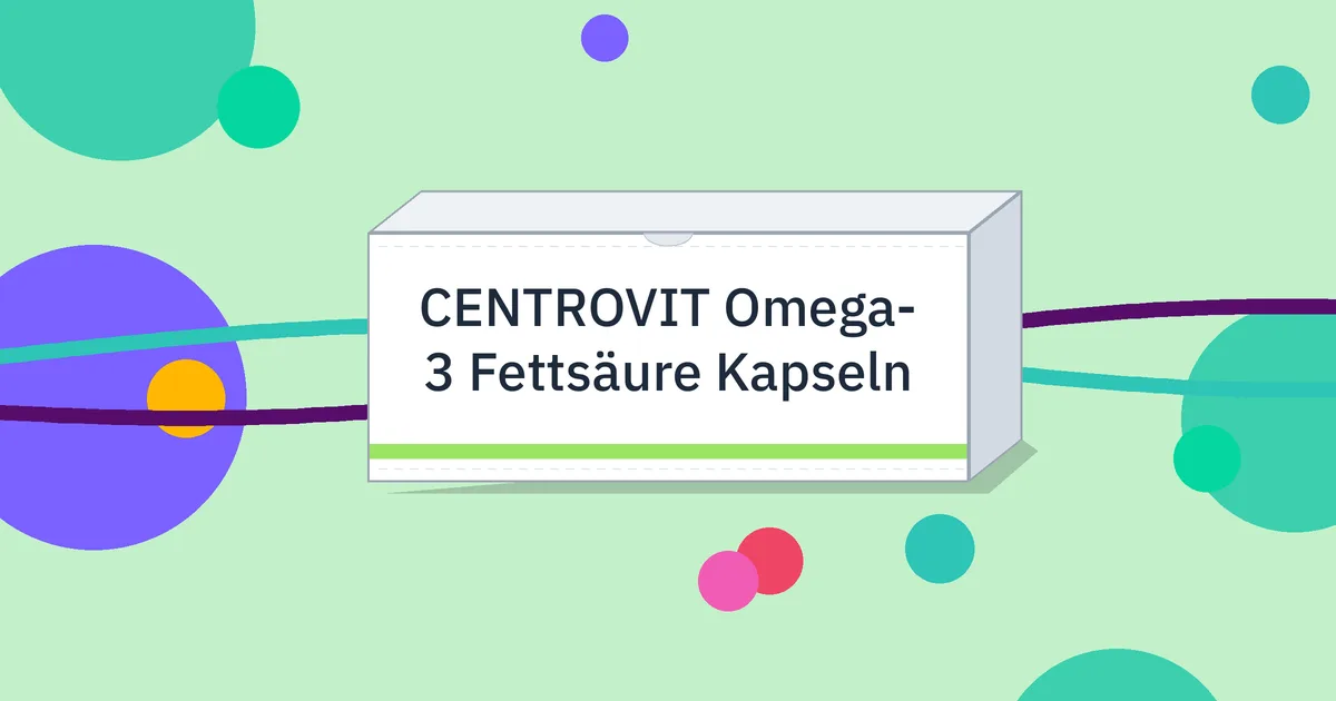 Symbolbild: Packung mit der Aufschrift CENTROVIT Omega-3 Fettsäure Kapseln (PZN 19183799) – Verfügbarkeit und Bezug in Apotheken in Frankfurt am Main
