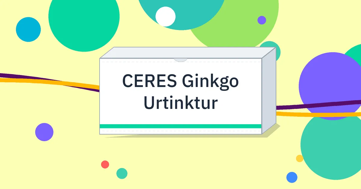 Symbolbild: Packung mit der Aufschrift CERES Ginkgo Urtinktur (PZN 00178985) – Verfügbarkeit und Bezug in Apotheken in Frankfurt am Main