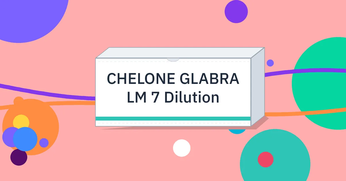 Symbolbild: Packung mit der Aufschrift CHELONE GLABRA LM 7 Dilution (PZN 13439826) – Verfügbarkeit und Bezug in Apotheken in Frankfurt am Main