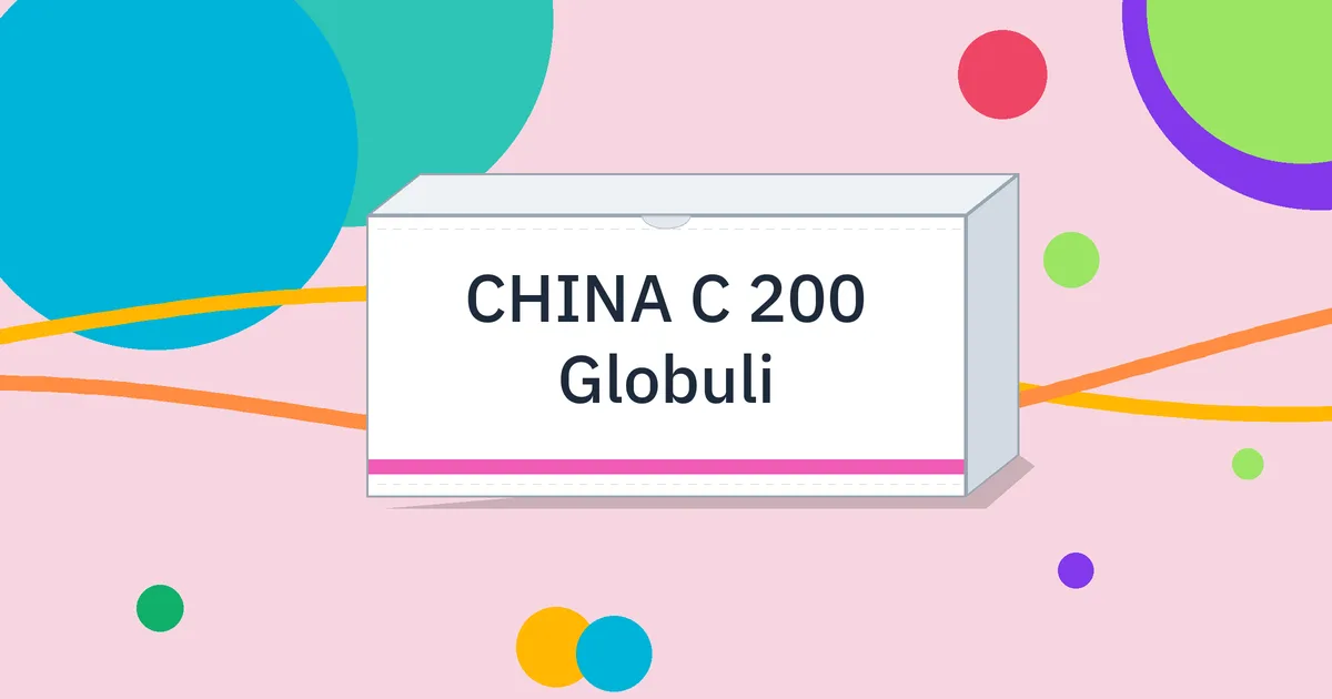 Symbolbild: Packung mit der Aufschrift CHINA C 200 Globuli (PZN 02896555) – Verfügbarkeit und Bezug in Apotheken in Frankfurt am Main