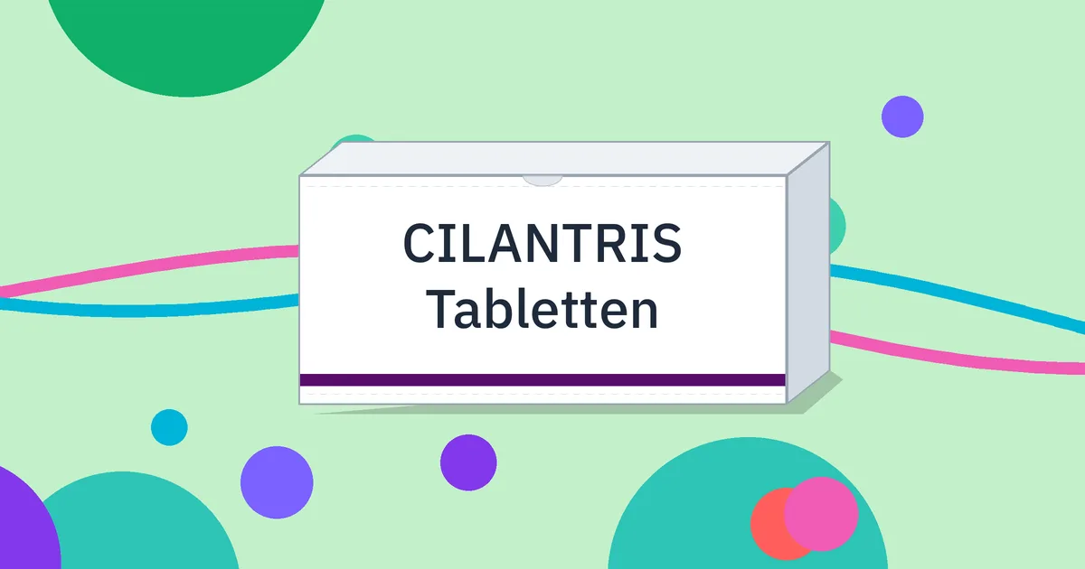 Symbolbild: Packung mit der Aufschrift CILANTRIS Tabletten (PZN 01879997) – Verfügbarkeit und Bezug in Apotheken in Frankfurt am Main