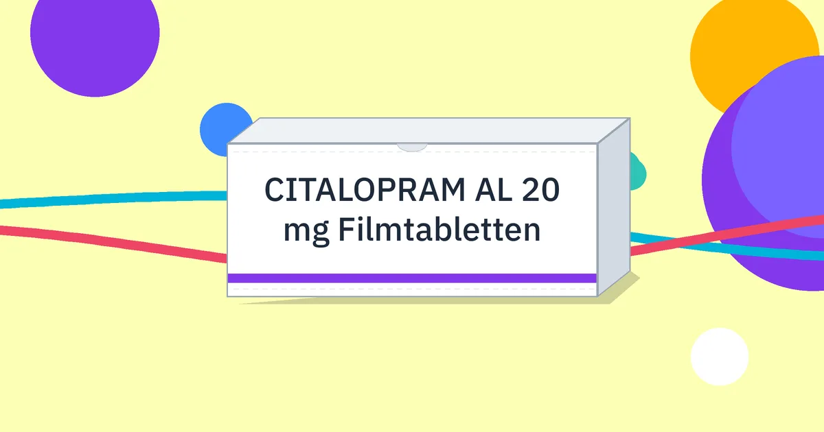 Symbolbild: Packung mit der Aufschrift CITALOPRAM AL 20 mg Filmtabletten (PZN 00420110) – Verfügbarkeit und Bezug in Apotheken in Frankfurt am Main