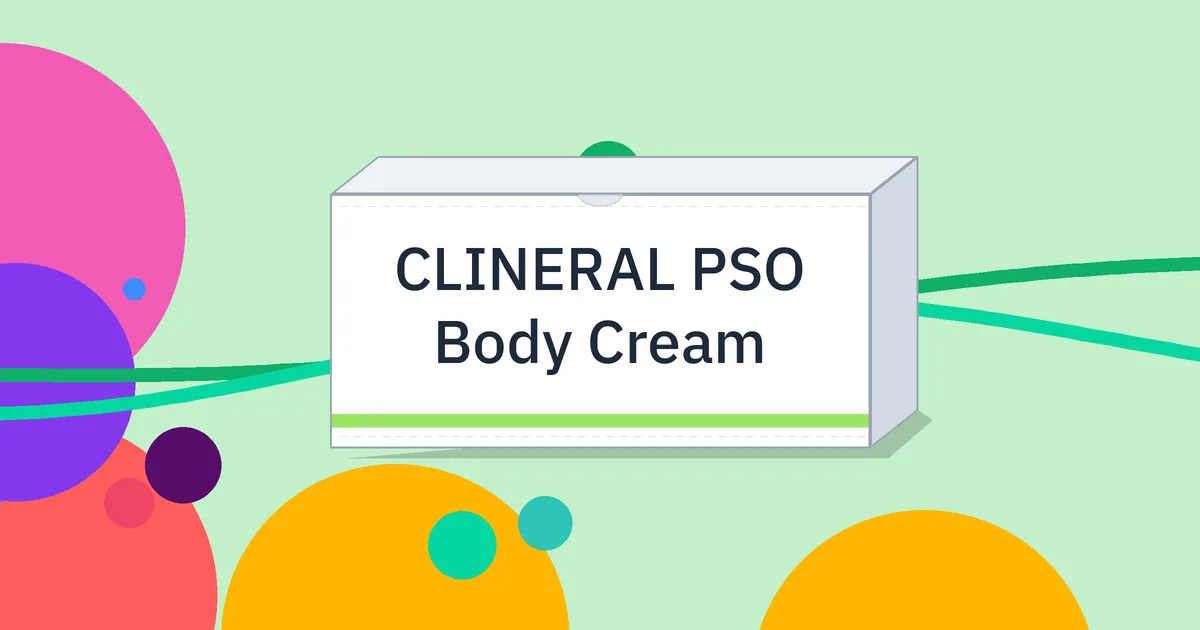 Symbolbild: Packung mit der Aufschrift CLINERAL PSO Body Cream (PZN 12459927) – Verfügbarkeit und Bezug in Apotheken in Frankfurt am Main