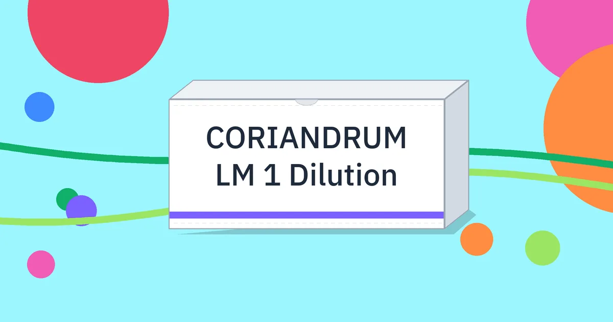 Symbolbild: Packung mit der Aufschrift CORIANDRUM LM 1 Dilution (PZN 12834319) – Verfügbarkeit und Bezug in Apotheken in Frankfurt am Main