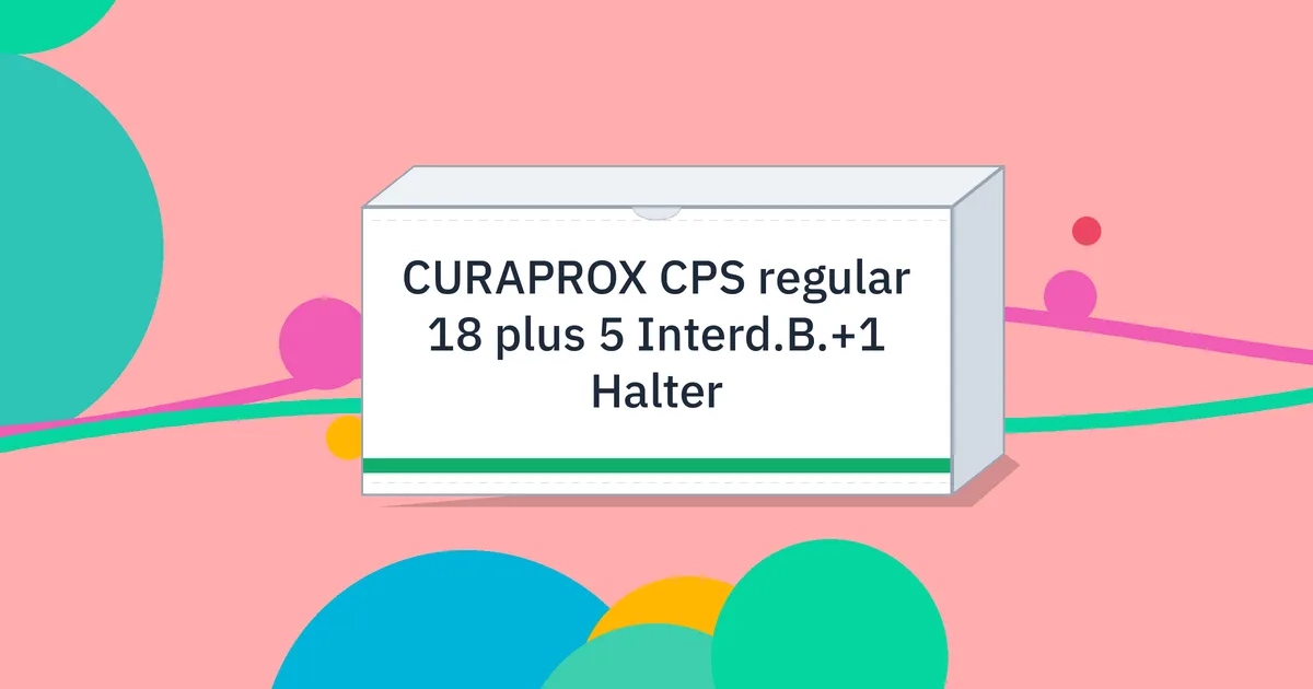 Symbolbild: Packung mit der Aufschrift CURAPROX CPS regular 18 plus 5 Interd.B.+1 Halter (PZN 16009078) – Verfügbarkeit und Bezug in Apotheken in Frankfurt am Main