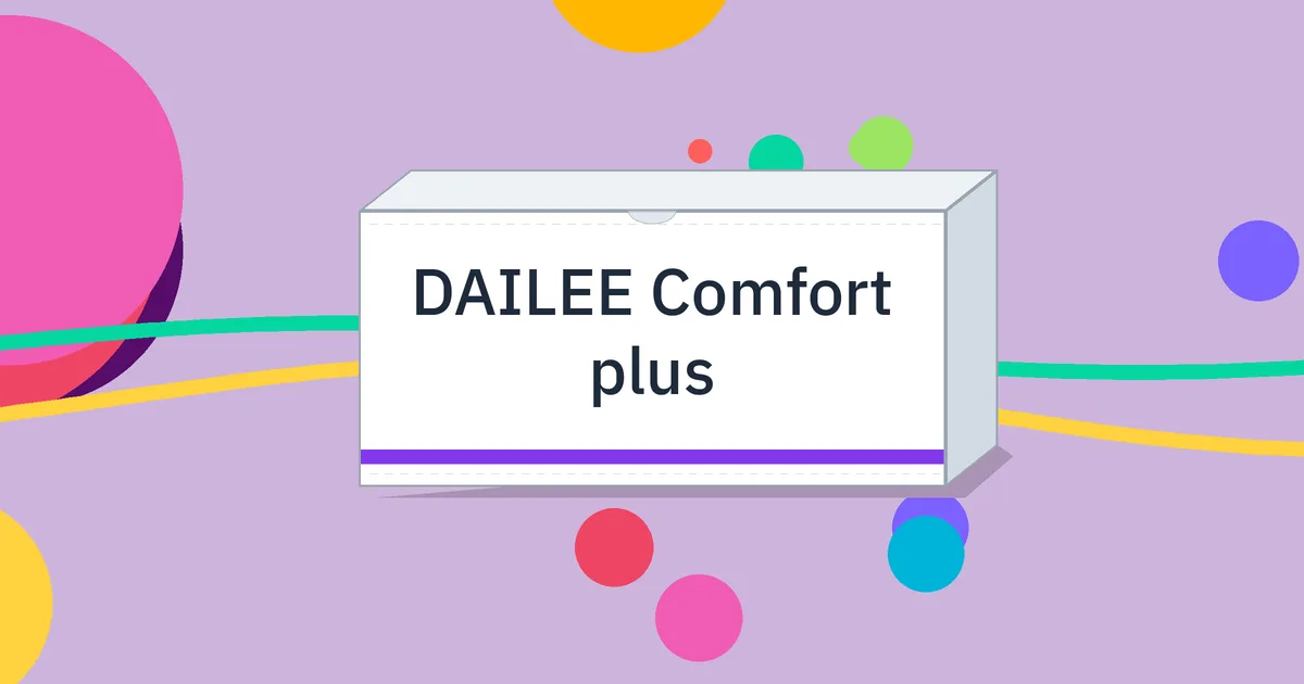 Symbolbild: Packung mit der Aufschrift DAILEE Comfort plus (PZN 12896800) – Verfügbarkeit und Bezug in Apotheken in Frankfurt am Main