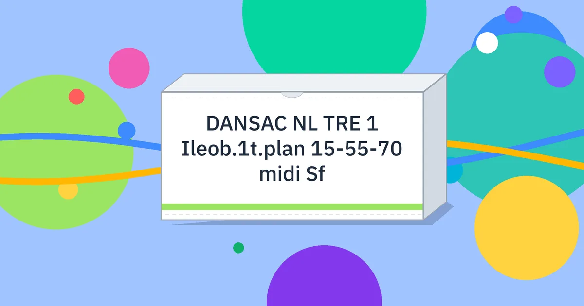 Symbolbild: Packung mit der Aufschrift DANSAC NL TRE 1 Ileob.1t.plan 15-55-70 midi Sf (PZN 16196910) – Verfügbarkeit und Bezug in Apotheken in Frankfurt am Main