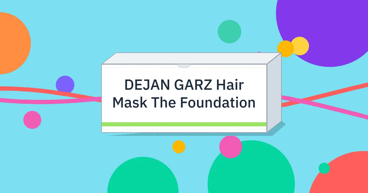 Symbolbild: Packung mit der Aufschrift DEJAN GARZ Hair Mask The Foundation (PZN 20652070) – Verfügbarkeit und Bezug in Apotheken in Frankfurt am Main