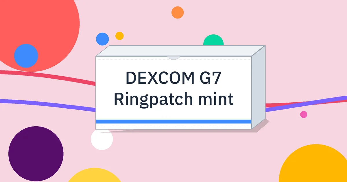 Symbolbild: Packung mit der Aufschrift DEXCOM G7 Ringpatch mint (PZN 19865760) – Verfügbarkeit und Bezug in Apotheken in Frankfurt am Main