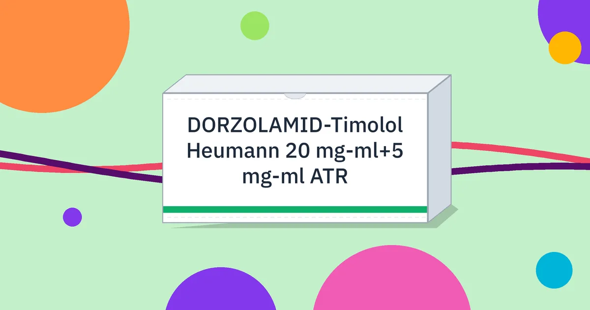 Symbolbild: Packung mit der Aufschrift DORZOLAMID-Timolol Heumann 20 mg-ml+5 mg-ml ATR (PZN 15393471) – Verfügbarkeit und Bezug in Apotheken in Frankfurt am Main