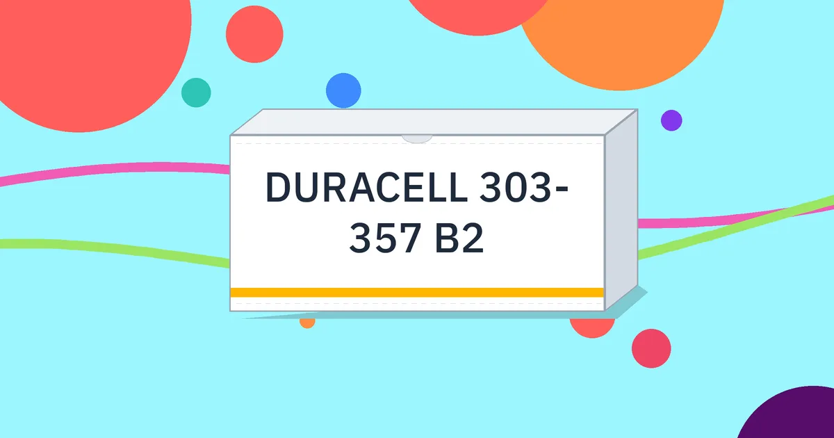 Symbolbild: Packung mit der Aufschrift DURACELL 303-357 B2 (PZN 18399132) – Verfügbarkeit und Bezug in Apotheken in Frankfurt am Main