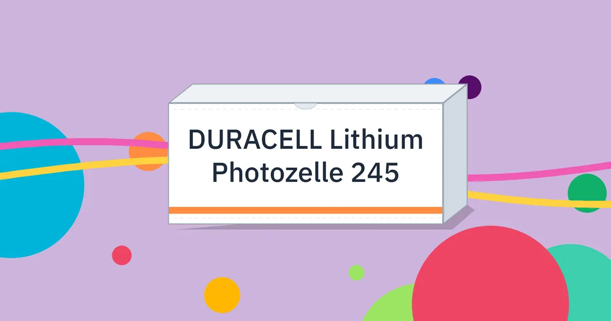 Symbolbild: Packung mit der Aufschrift DURACELL Lithium Photozelle 245 (PZN 07350772) – Verfügbarkeit und Bezug in Apotheken in Frankfurt am Main