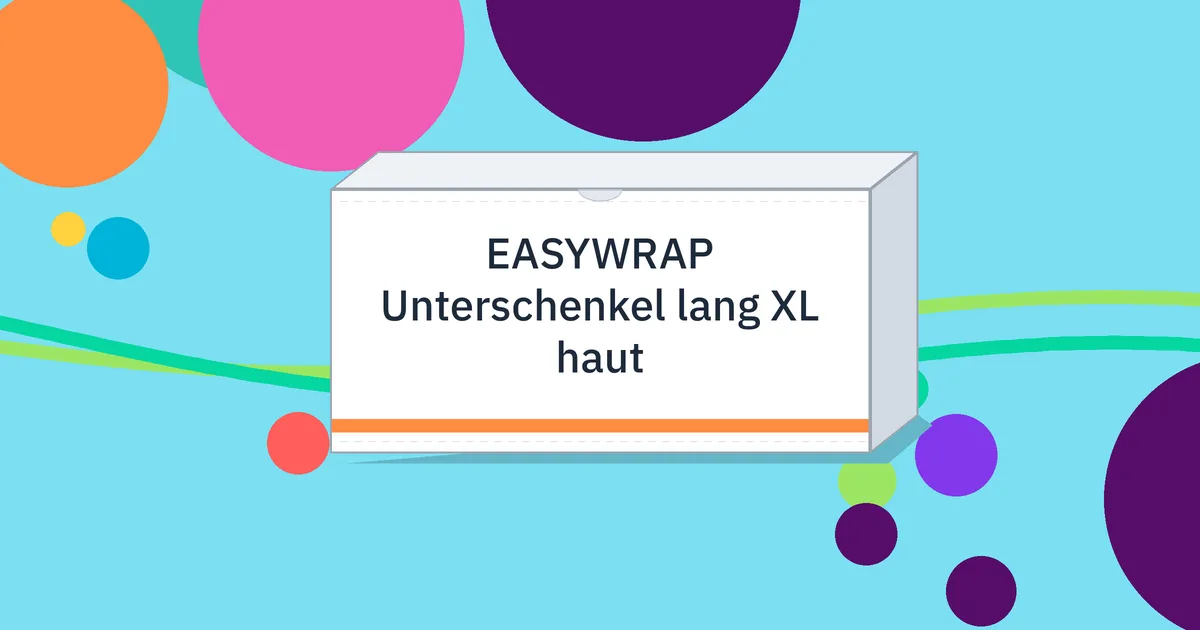Symbolbild: Packung mit der Aufschrift EASYWRAP Unterschenkel lang XL haut (PZN 18748294) – Verfügbarkeit und Bezug in Apotheken in Frankfurt am Main