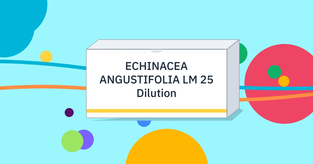 Symbolbild: Packung mit der Aufschrift ECHINACEA ANGUSTIFOLIA LM 25 Dilution (PZN 12844080) – Verfügbarkeit und Bezug in Apotheken in Frankfurt am Main