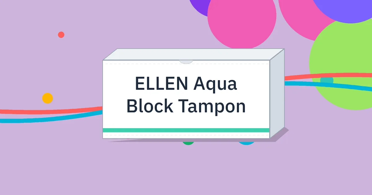 Symbolbild: Packung mit der Aufschrift ELLEN Aqua Block Tampon (PZN 18368752) – Verfügbarkeit und Bezug in Apotheken in Frankfurt am Main