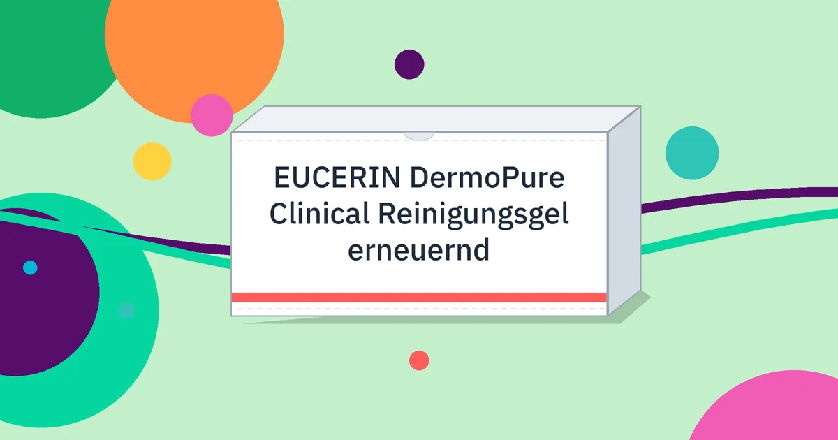 Symbolbild: Packung mit der Aufschrift EUCERIN DermoPure Clinical Reinigungsgel erneuernd (PZN 19729910) – Verfügbarkeit und Bezug in Apotheken in Frankfurt am Main