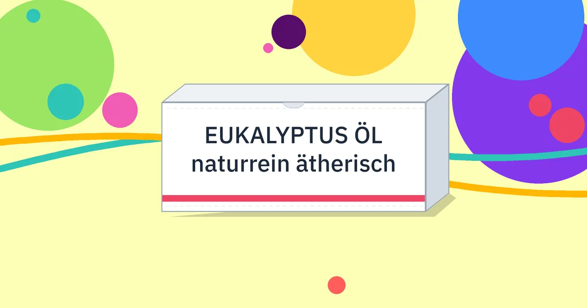 Symbolbild: Packung mit der Aufschrift EUKALYPTUS ÖL naturrein ätherisch (PZN 15880716) – Verfügbarkeit und Bezug in Apotheken in Frankfurt am Main