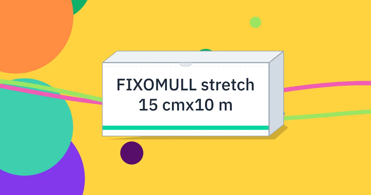 Symbolbild: Packung mit der Aufschrift FIXOMULL stretch 15 cmx10 m (PZN 13581375) – Verfügbarkeit und Bezug in Apotheken in Frankfurt am Main