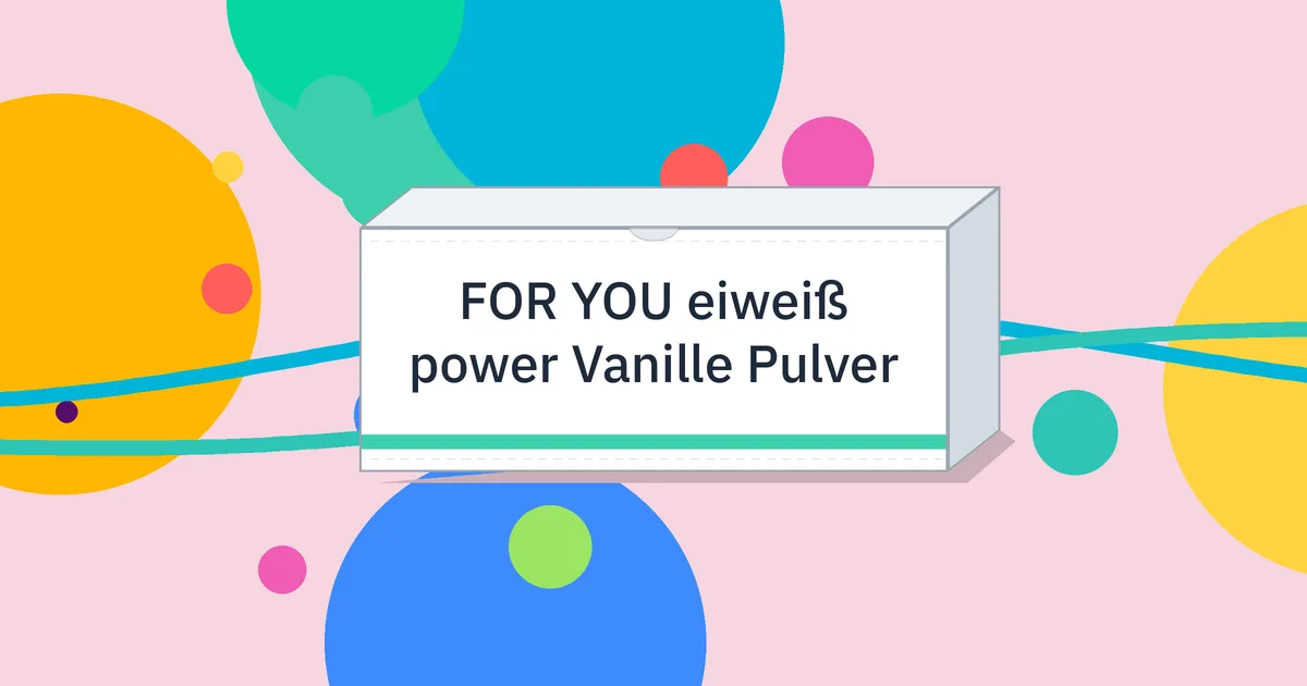 Symbolbild: Packung mit der Aufschrift FOR YOU eiweiß power Vanille Pulver (PZN 06147514) – Verfügbarkeit und Bezug in Apotheken in Frankfurt am Main