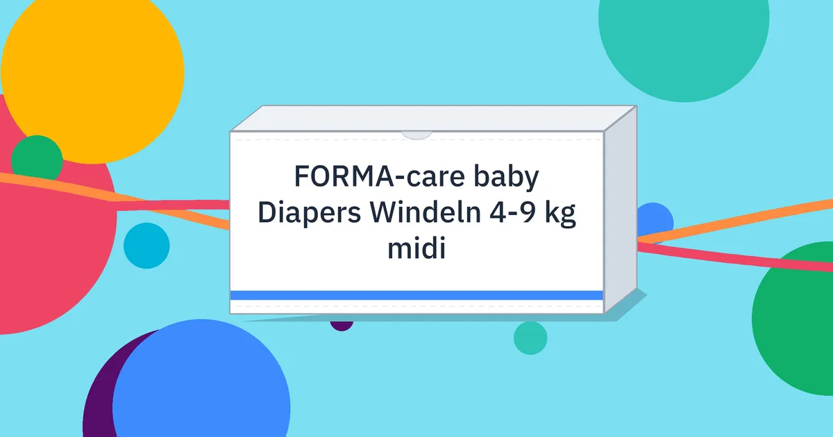 Symbolbild: Packung mit der Aufschrift FORMA-care baby Diapers Windeln 4-9 kg midi (PZN 19385215) – Verfügbarkeit und Bezug in Apotheken in Frankfurt am Main