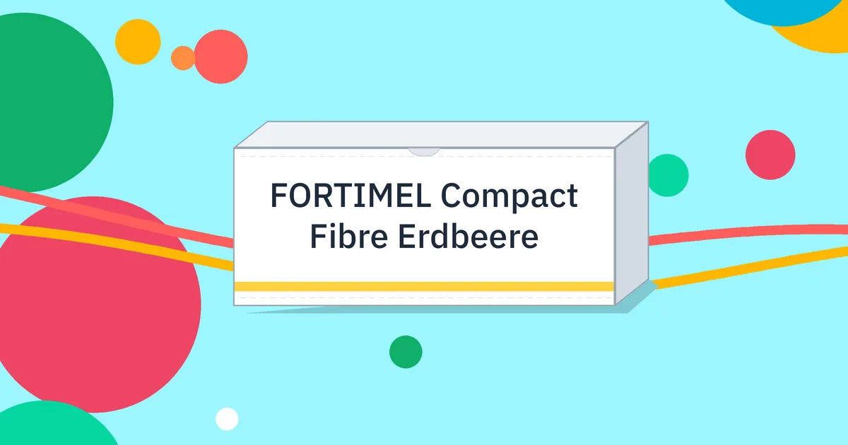Symbolbild: Packung mit der Aufschrift FORTIMEL Compact Fibre Erdbeere (PZN 19751619) – Verfügbarkeit und Bezug in Apotheken in Frankfurt am Main