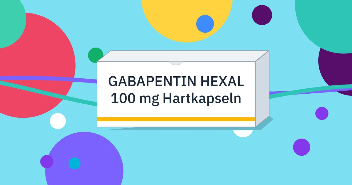Symbolbild: Packung mit der Aufschrift GABAPENTIN HEXAL 100 mg Hartkapseln (PZN 04024262) – Verfügbarkeit und Bezug in Apotheken in Frankfurt am Main