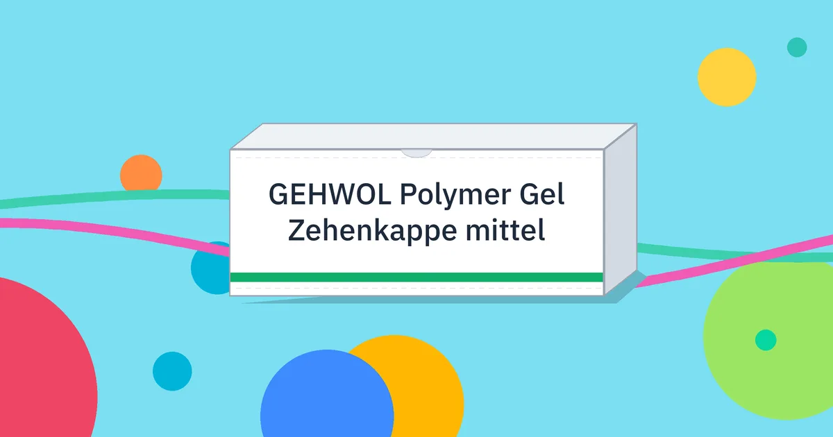 Symbolbild: Packung mit der Aufschrift GEHWOL Polymer Gel Zehenkappe mittel (PZN 01445514) – Verfügbarkeit und Bezug in Apotheken in Frankfurt am Main