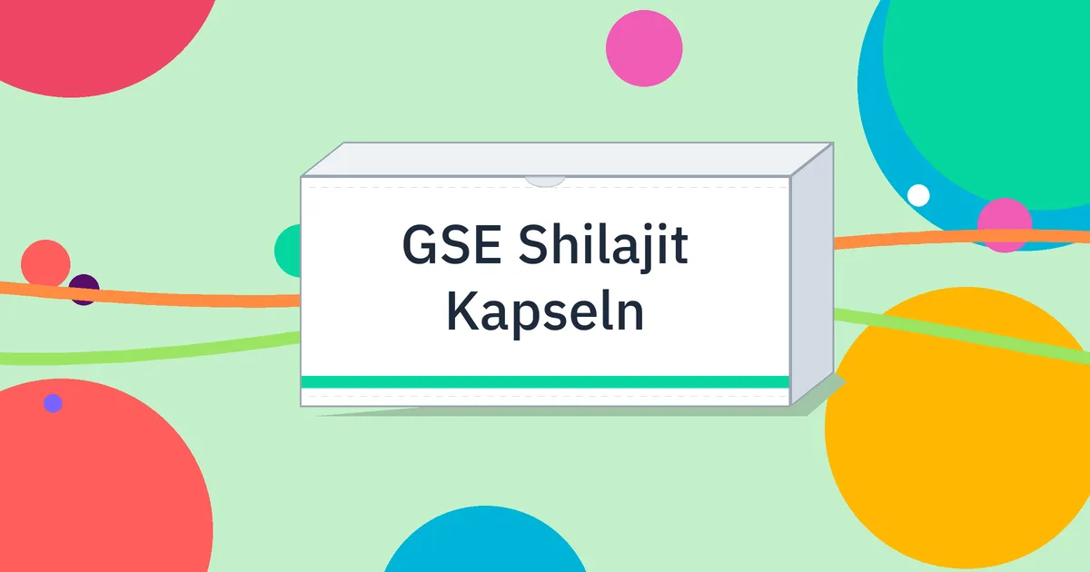 Symbolbild: Packung mit der Aufschrift GSE Shilajit Kapseln (PZN 20701667) – Verfügbarkeit und Bezug in Apotheken in Frankfurt am Main
