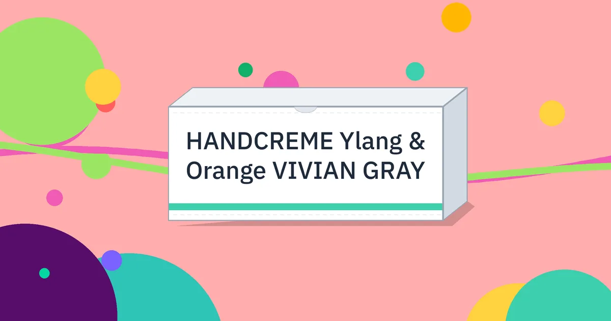 Symbolbild: Packung mit der Aufschrift HANDCREME Ylang & Orange VIVIAN GRAY (PZN 19809098) – Verfügbarkeit und Bezug in Apotheken in Frankfurt am Main
