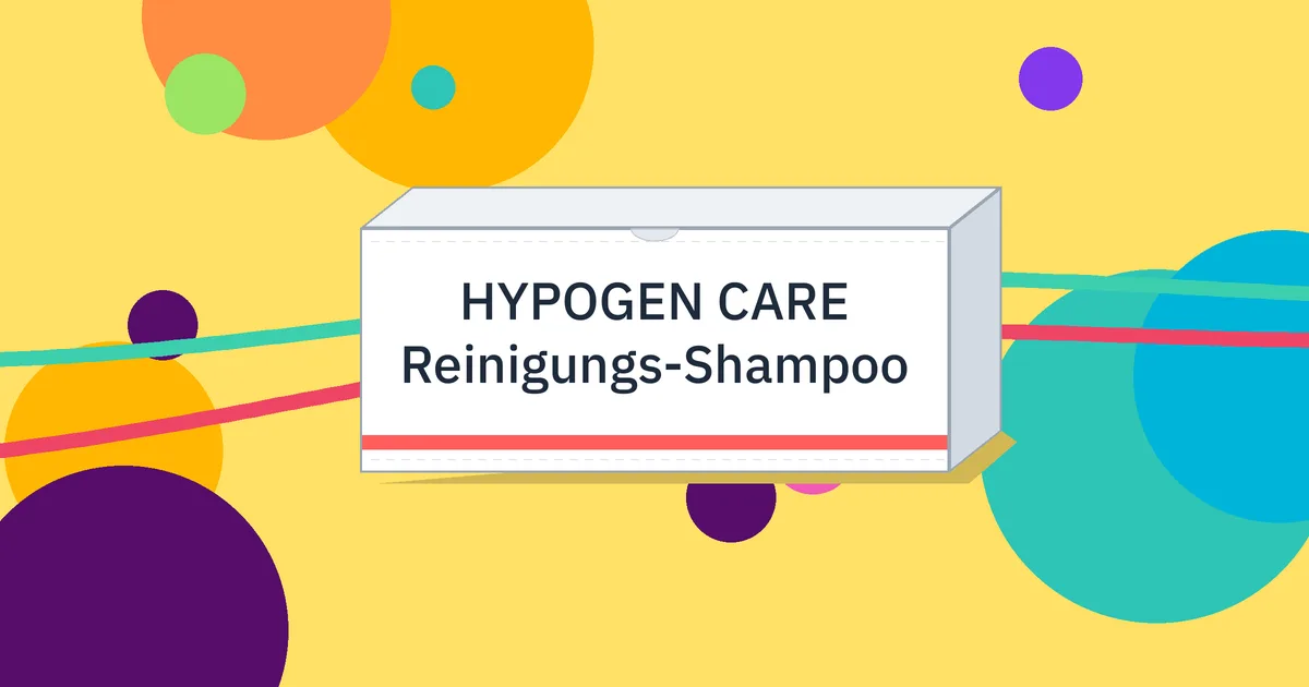 Symbolbild: Packung mit der Aufschrift HYPOGEN CARE Reinigungs-Shampoo (PZN 18254801) – Verfügbarkeit und Bezug in Apotheken in Frankfurt am Main