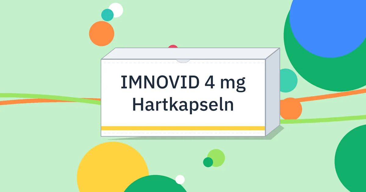 Symbolbild: Packung mit der Aufschrift IMNOVID 4 mg Hartkapseln (PZN 10022793) – Verfügbarkeit und Bezug in Apotheken in Frankfurt am Main