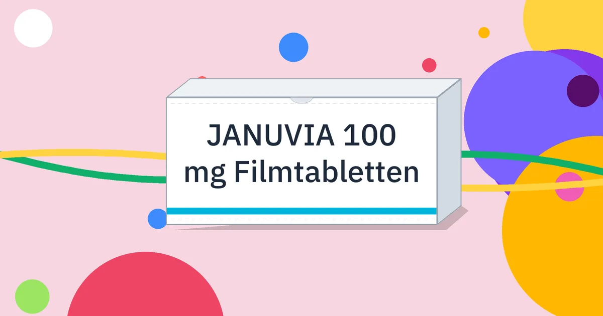 Symbolbild: Packung mit der Aufschrift JANUVIA 100 mg Filmtabletten (PZN 19124851) – Verfügbarkeit und Bezug in Apotheken in Frankfurt am Main