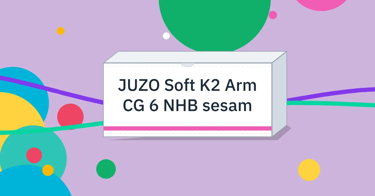 Symbolbild: Packung mit der Aufschrift JUZO Soft K2 Arm CG 6 NHB sesam (PZN 15510847) – Verfügbarkeit und Bezug in Apotheken in Frankfurt am Main