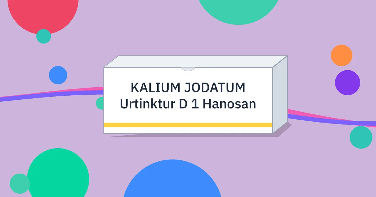 Symbolbild: Packung mit der Aufschrift KALIUM JODATUM Urtinktur D 1 Hanosan (PZN 07431631) – Verfügbarkeit und Bezug in Apotheken in Frankfurt am Main