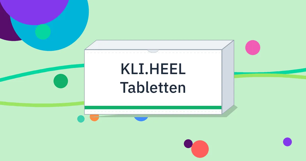 Symbolbild: Packung mit der Aufschrift KLI.HEEL Tabletten (PZN 04749887) – Verfügbarkeit und Bezug in Apotheken in Frankfurt am Main