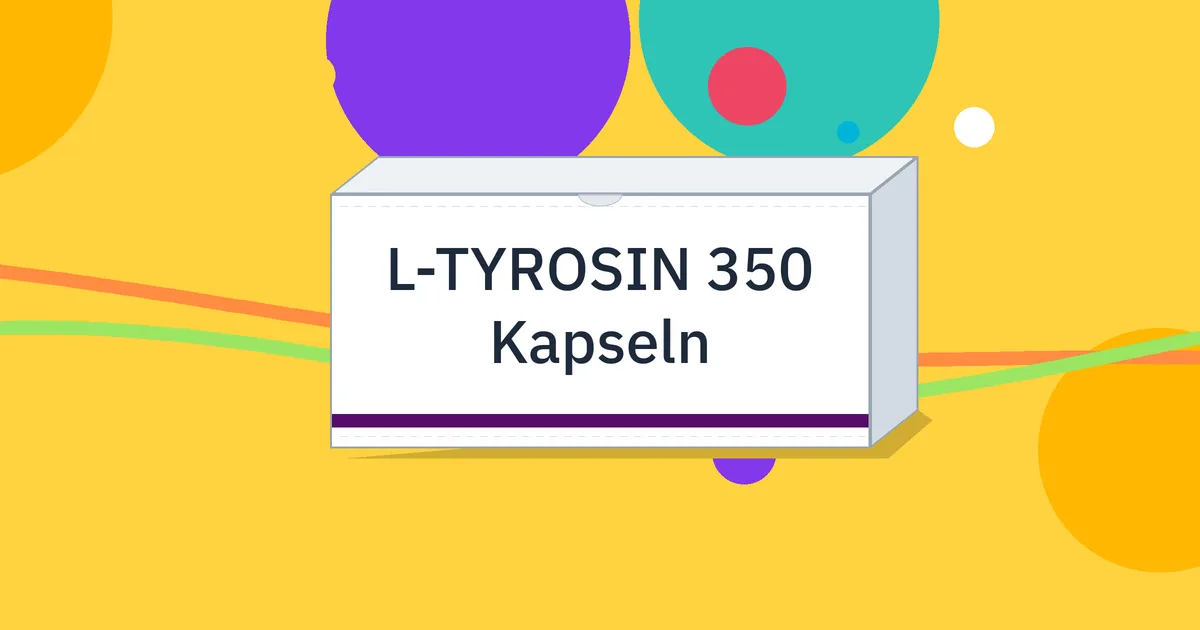 Symbolbild: Packung mit der Aufschrift L-TYROSIN 350 Kapseln (PZN 02259386) – Verfügbarkeit und Bezug in Apotheken in Frankfurt am Main