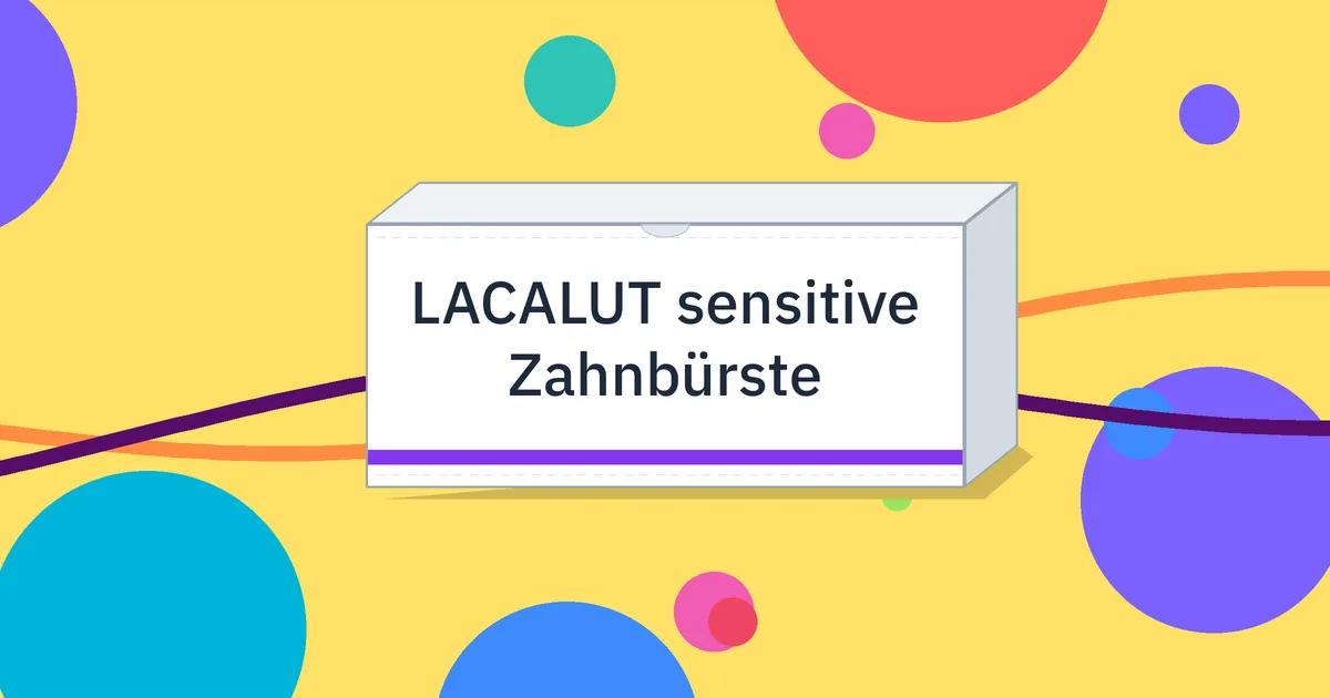 Symbolbild: Packung mit der Aufschrift LACALUT sensitive Zahnbürste (PZN 11038862) – Verfügbarkeit und Bezug in Apotheken in Frankfurt am Main