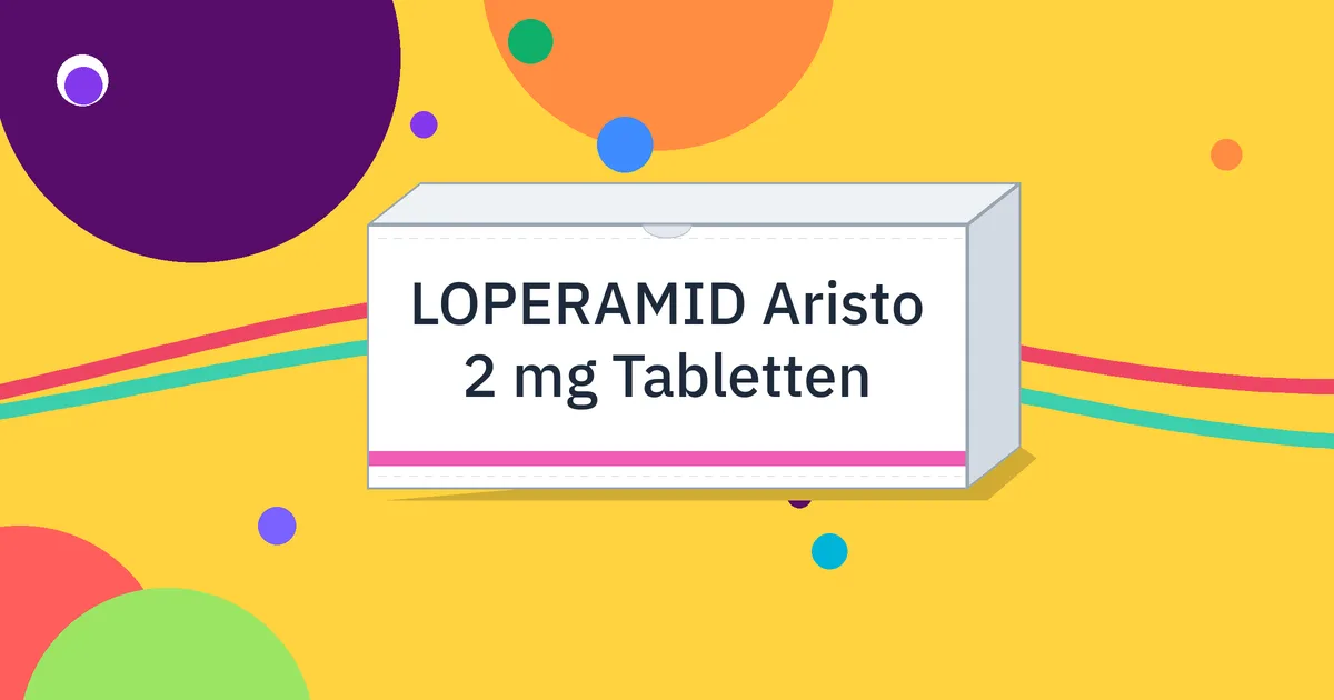 Symbolbild: Packung mit der Aufschrift LOPERAMID Aristo 2 mg Tabletten (PZN 07756511) – Verfügbarkeit und Bezug in Apotheken in Frankfurt am Main
