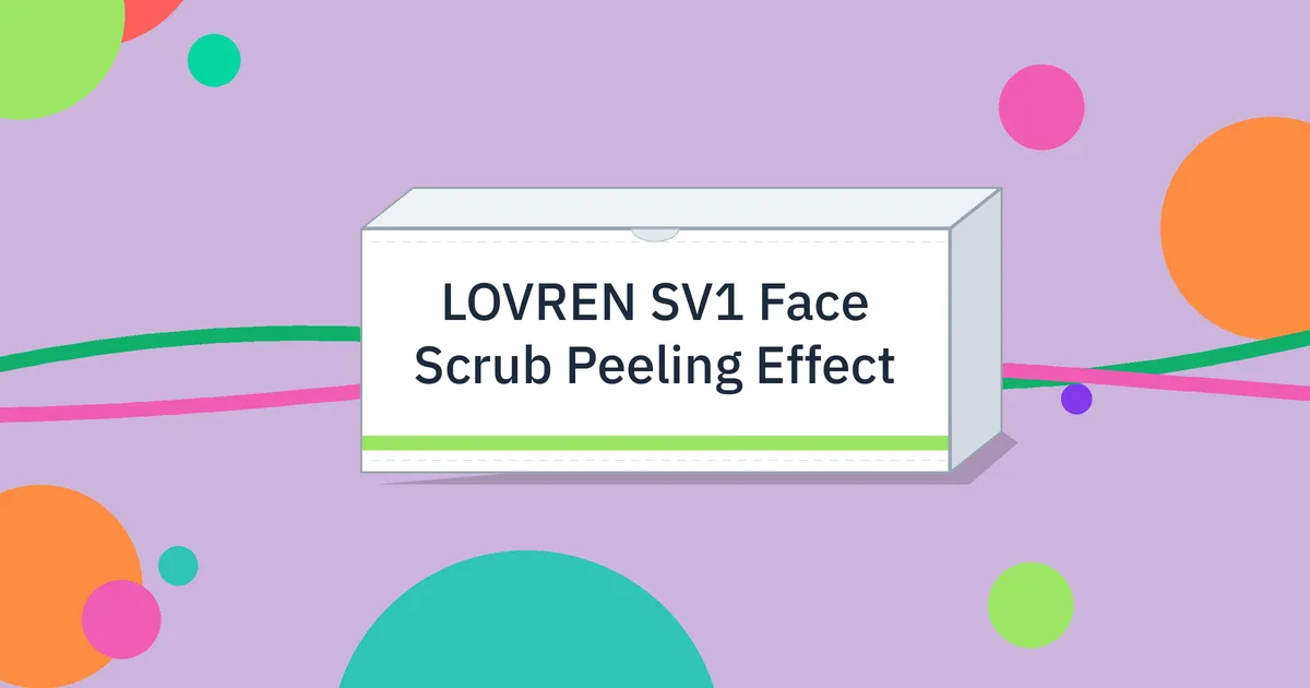 Symbolbild: Packung mit der Aufschrift LOVREN SV1 Face Scrub Peeling Effect (PZN 20031267) – Verfügbarkeit und Bezug in Apotheken in Frankfurt am Main