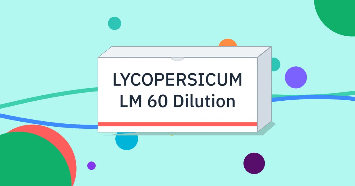 Symbolbild: Packung mit der Aufschrift LYCOPERSICUM LM 60 Dilution (PZN 13537836) – Verfügbarkeit und Bezug in Apotheken in Frankfurt am Main