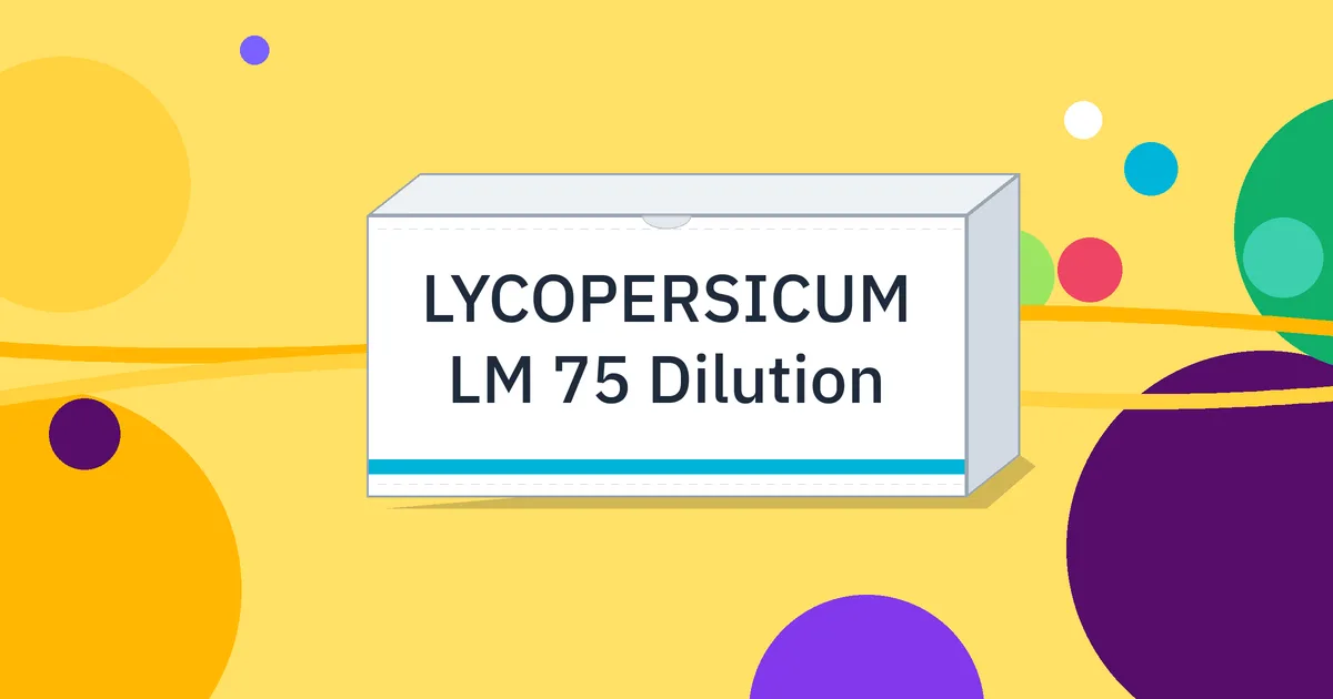 Symbolbild: Packung mit der Aufschrift LYCOPERSICUM LM 75 Dilution (PZN 13537842) – Verfügbarkeit und Bezug in Apotheken in Frankfurt am Main