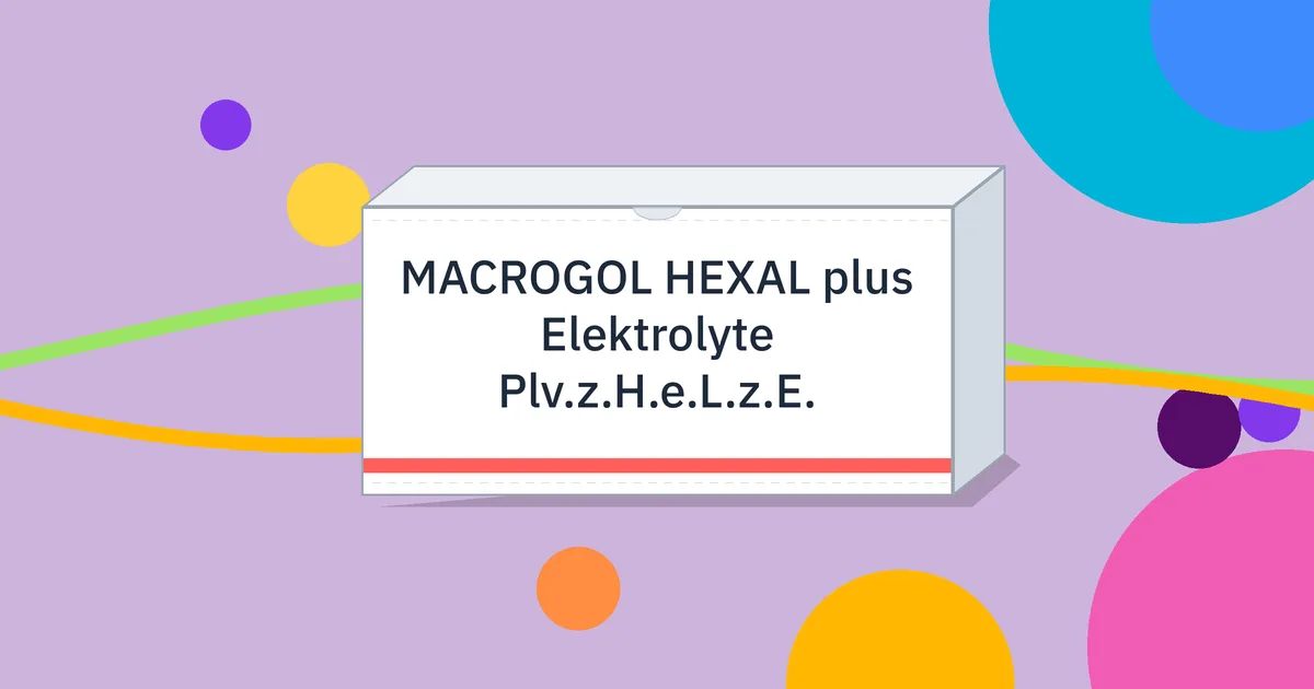 Symbolbild: Packung mit der Aufschrift MACROGOL HEXAL plus Elektrolyte Plv.z.H.e.L.z.E. (PZN 08875442) – Verfügbarkeit und Bezug in Apotheken in Frankfurt am Main
