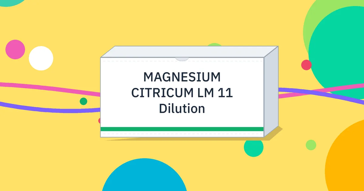 Symbolbild: Packung mit der Aufschrift MAGNESIUM CITRICUM LM 11 Dilution (PZN 13764667) – Verfügbarkeit und Bezug in Apotheken in Frankfurt am Main